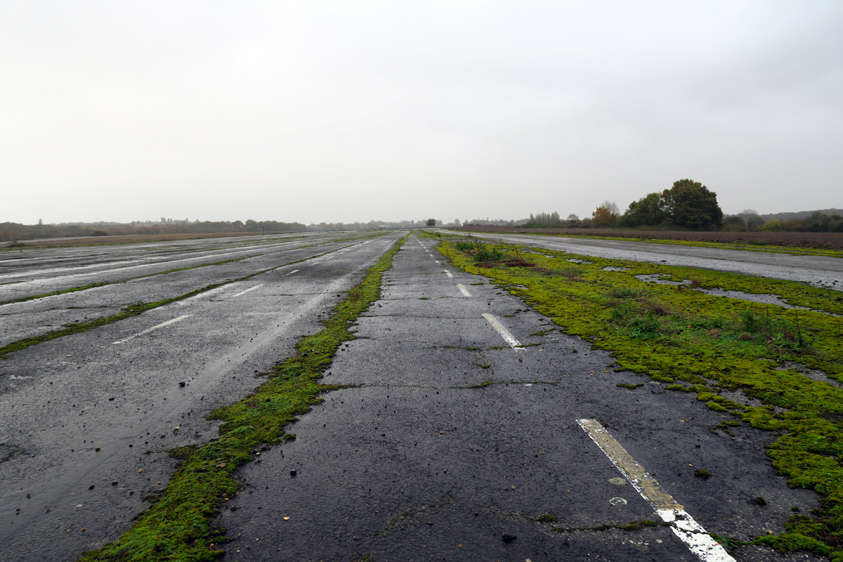 Wisley Airfield, an abandoned runway in Surrey - Remote London